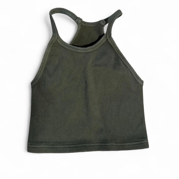 FP Movement by Free People | Tops | Dark Green Ribbed Tank Top | Poshmark